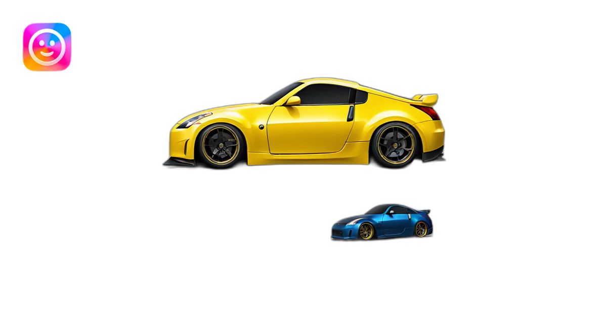350z drift tuning yellow emoji | AI Emoji Generator