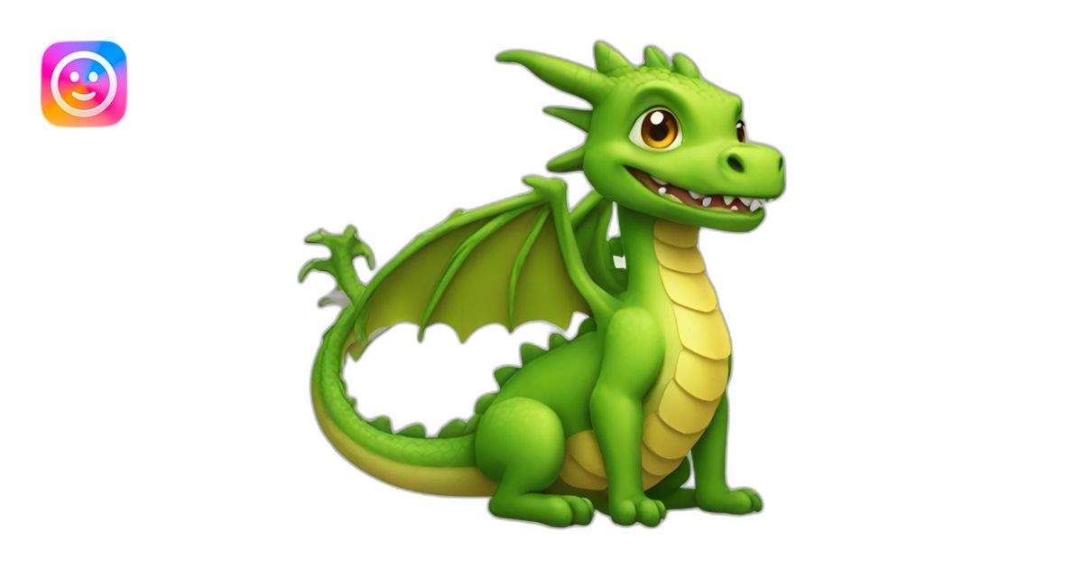 Little Dragon emoji | AI Emoji Generator