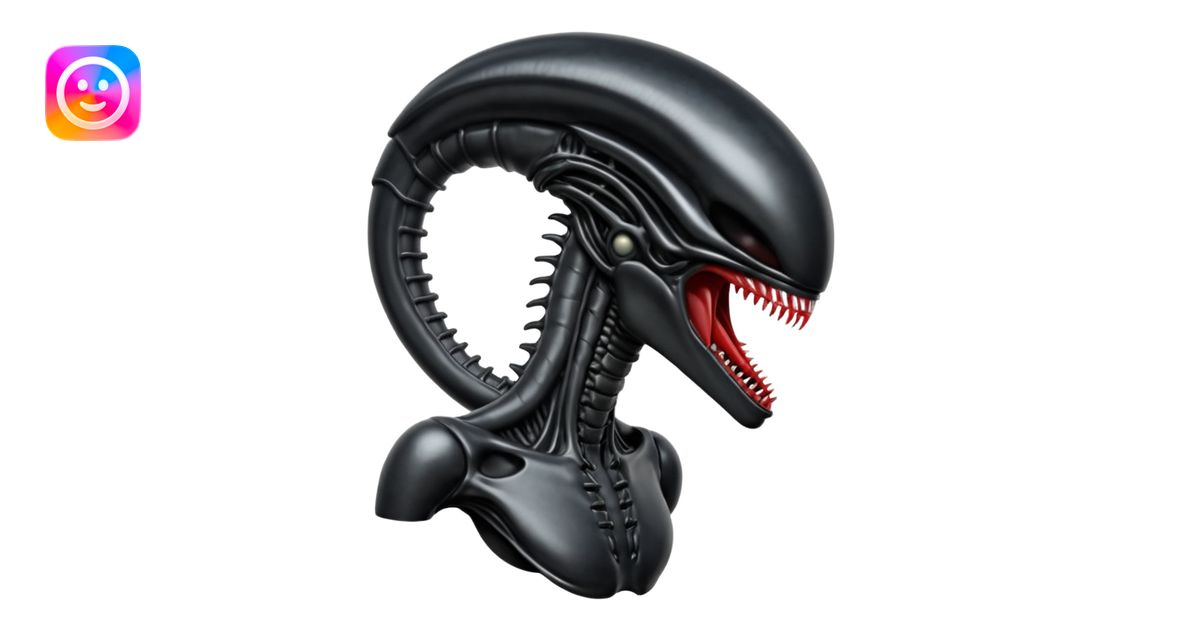 xenomorph alien from the alien movie emoji | AI Emoji Generator