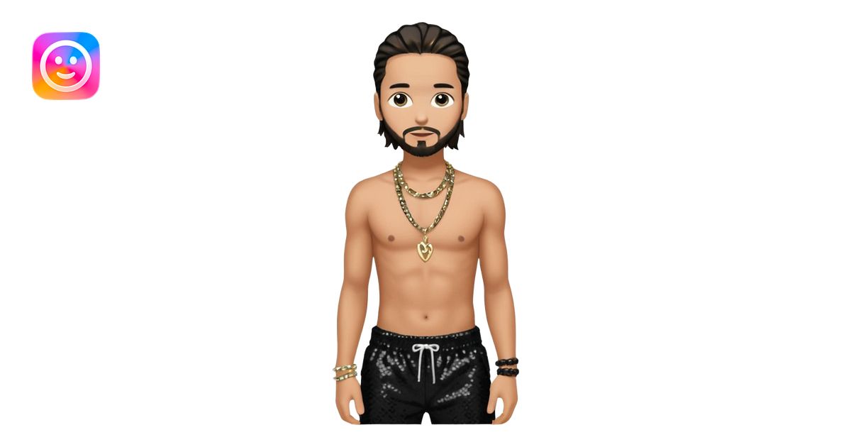 Tom Kaulitz with black sequin baggy pants, shirtless with necklace ...