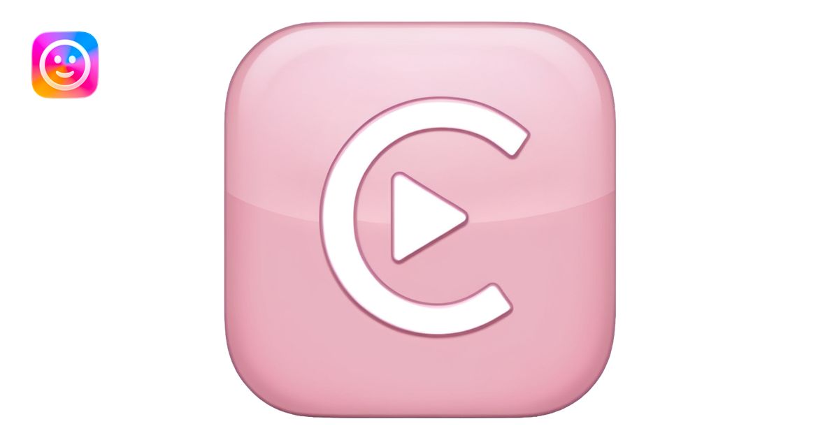 prime video aesthetic logo in pastel pink emoji | AI Emoji Generator