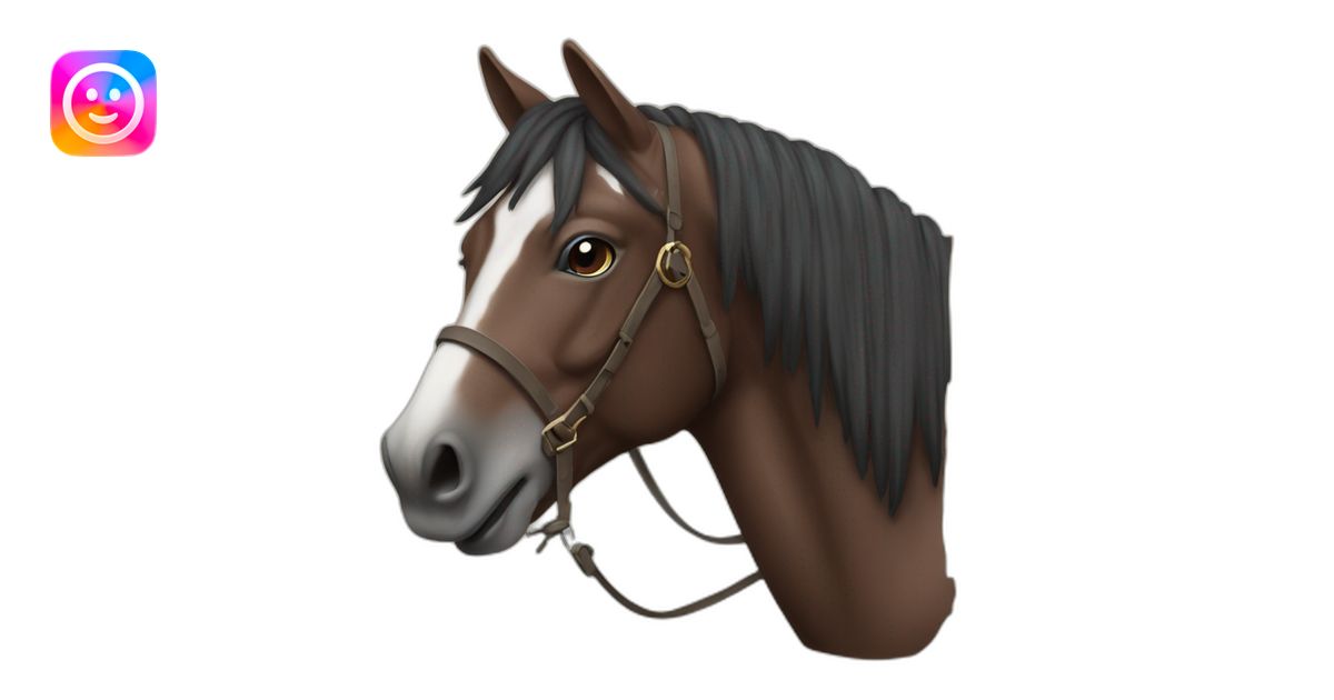 Cheval avec mouche emoji | AI Emoji Generator