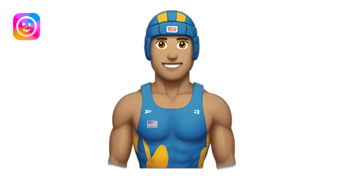 buff man body waterpolo emoji | AI Emoji Generator