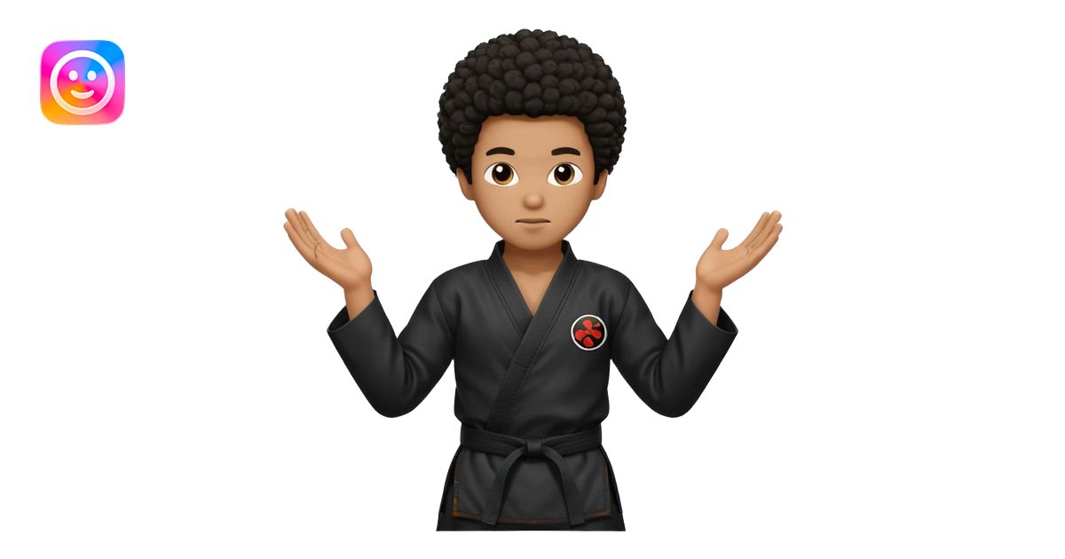 black karate instructor with afro hair and a low taper haircut, and a ...