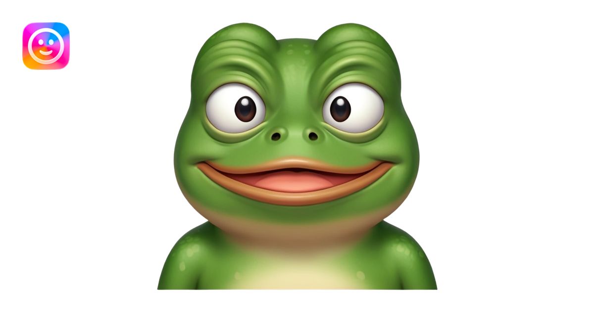 pepe the frog embarassed for pooping emoji | AI Emoji Generator