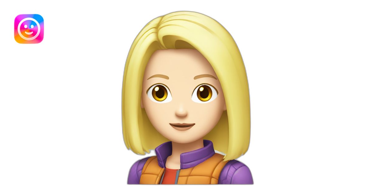 android 18 sticker emoji | AI Emoji Generator