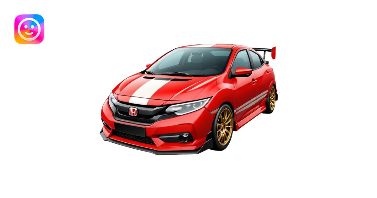 100 thieves Honda civic emoji | AI Emoji Generator