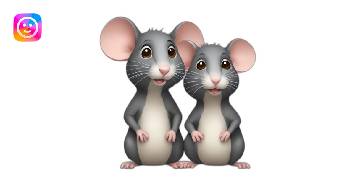Rat with girlfriend emoji | AI Emoji Generator