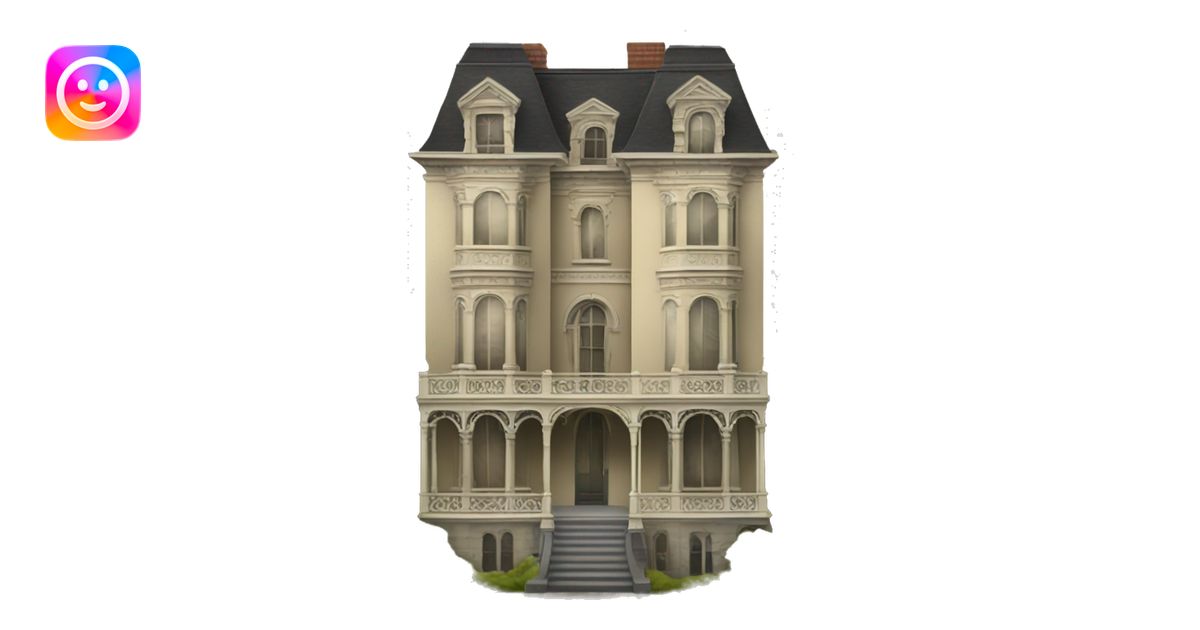 Expensive pre-Victorian Mansion hotel haunting emoji | AI Emoji Generator