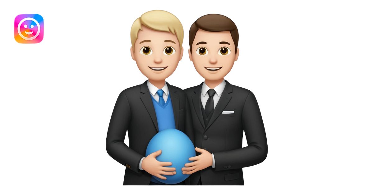 one man is pregnant. one man is not. emoji | AI Emoji Generator