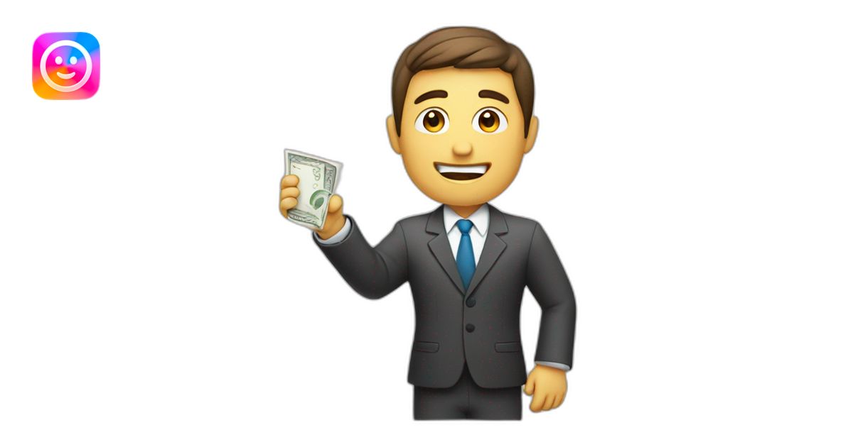 sales person closing a deal emoji | AI Emoji Generator