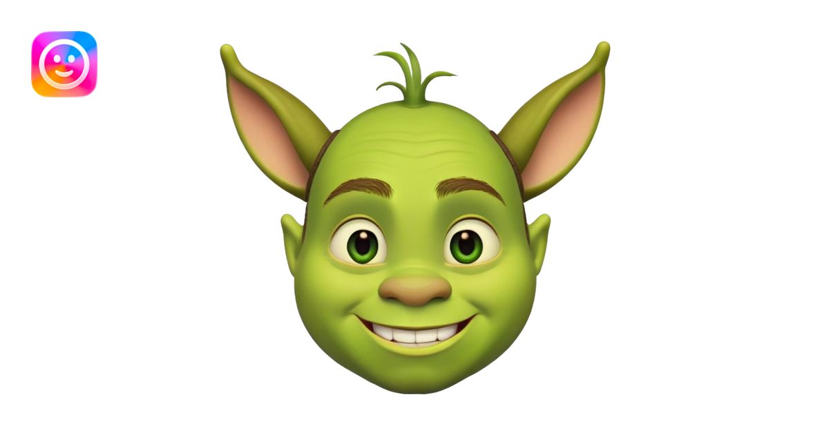 Shrek cute emoji | AI Emoji Generator