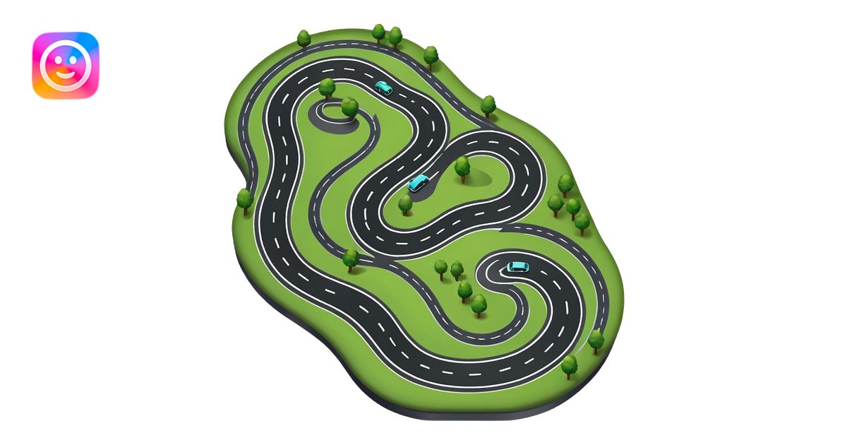 creat the nurburgring track map as a emoji emoji | AI Emoji Generator