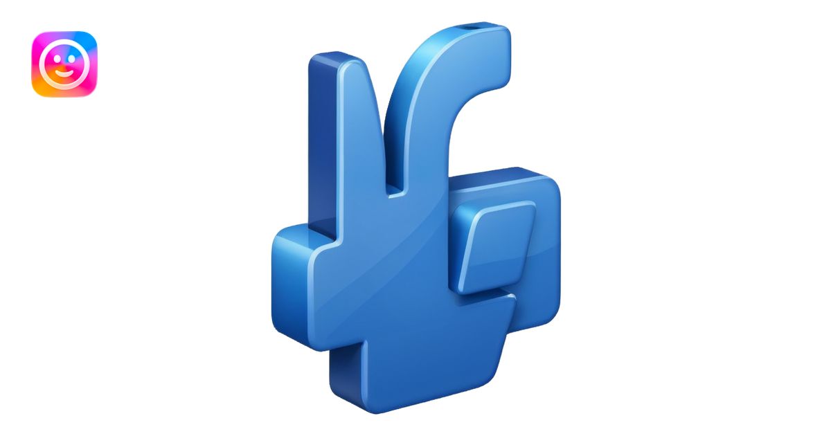 Blue verify logo same as facebook one emoji | AI Emoji Generator