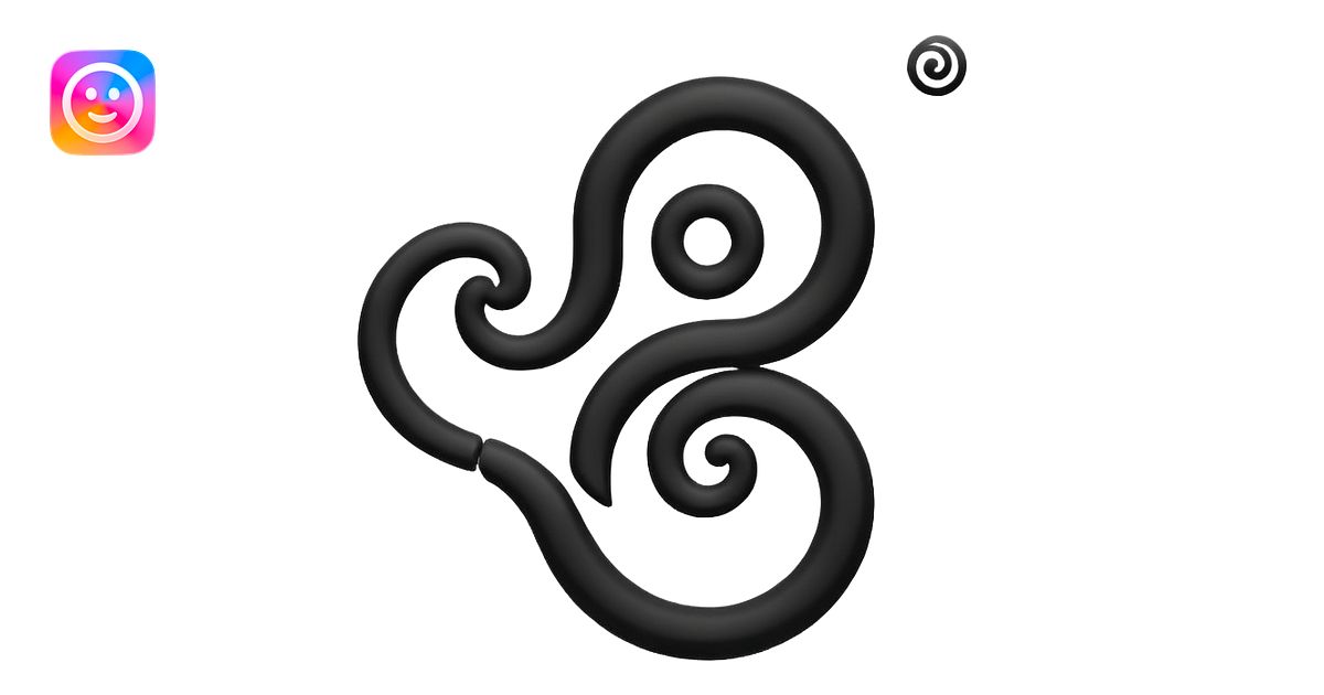 Triskelion faça um emoji desse símbolo emoji | AI Emoji Generator
