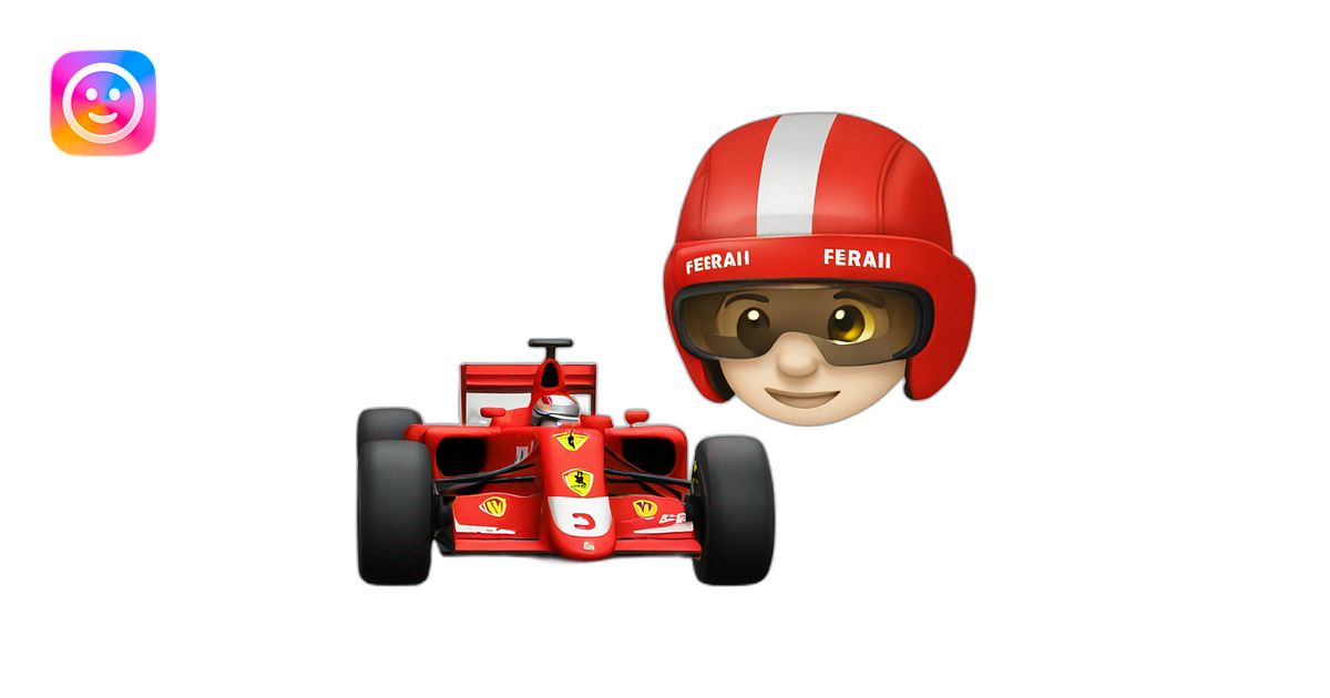 Formule 1 Ferrari emoji | AI Emoji Generator