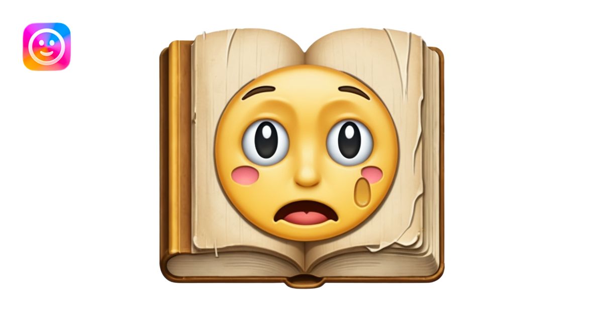 A crying book emoji | AI Emoji Generator