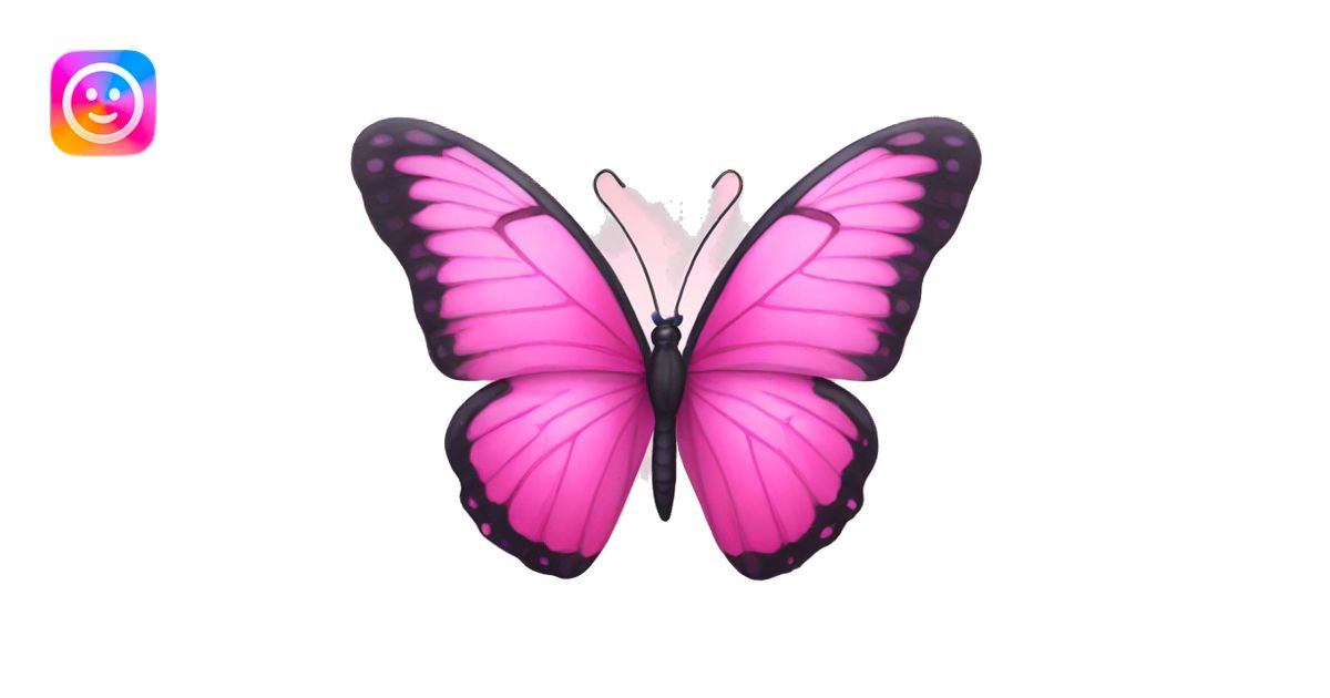 pink butterfly emoji | AI Emoji Generator