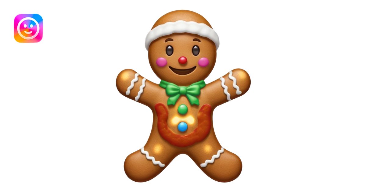 Christmas gingerbread emoji | AI Emoji Generator