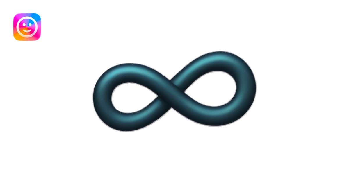 Infinity symbol emoji | AI Emoji Generator