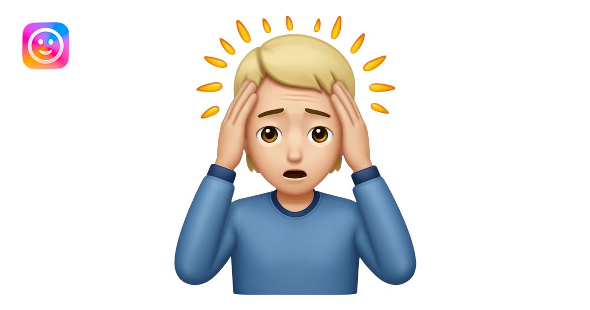 Shocked faint backwards with back of hand on forehead emoji | AI Emoji ...