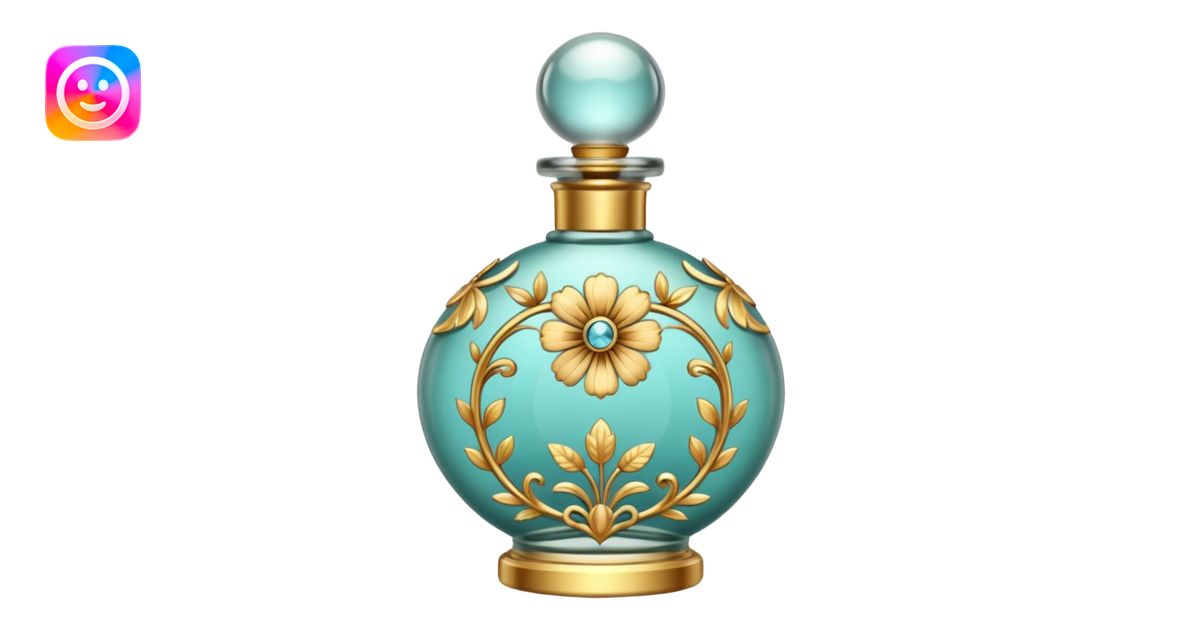 create an emoji of a perfume bottle vintage emoji | AI Emoji Generator
