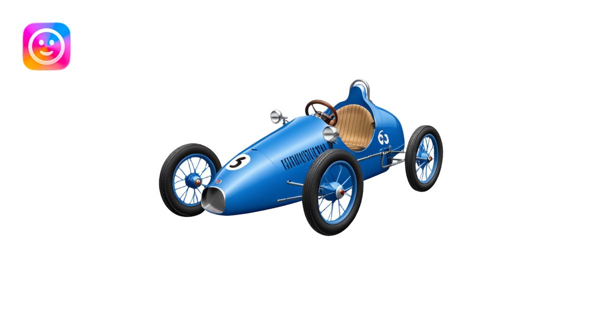 Lowered Bugatti racing cyclekart with advanced suspension emoji | AI ...