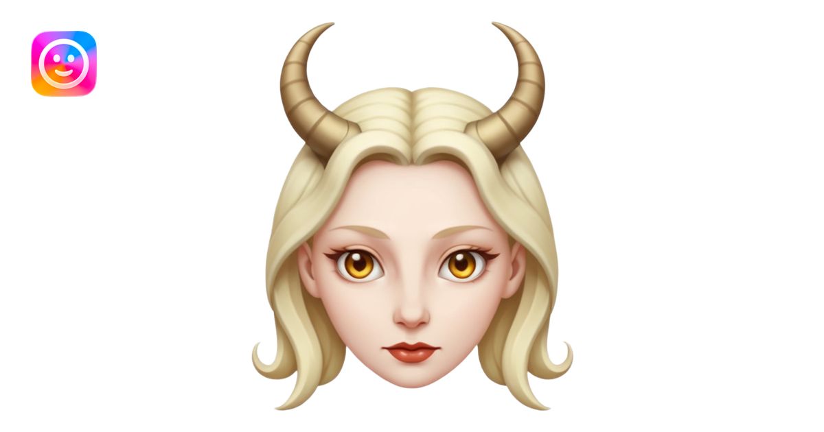 Woman with subtle horns, smooth skin and sharp gaze, divine corruption ...