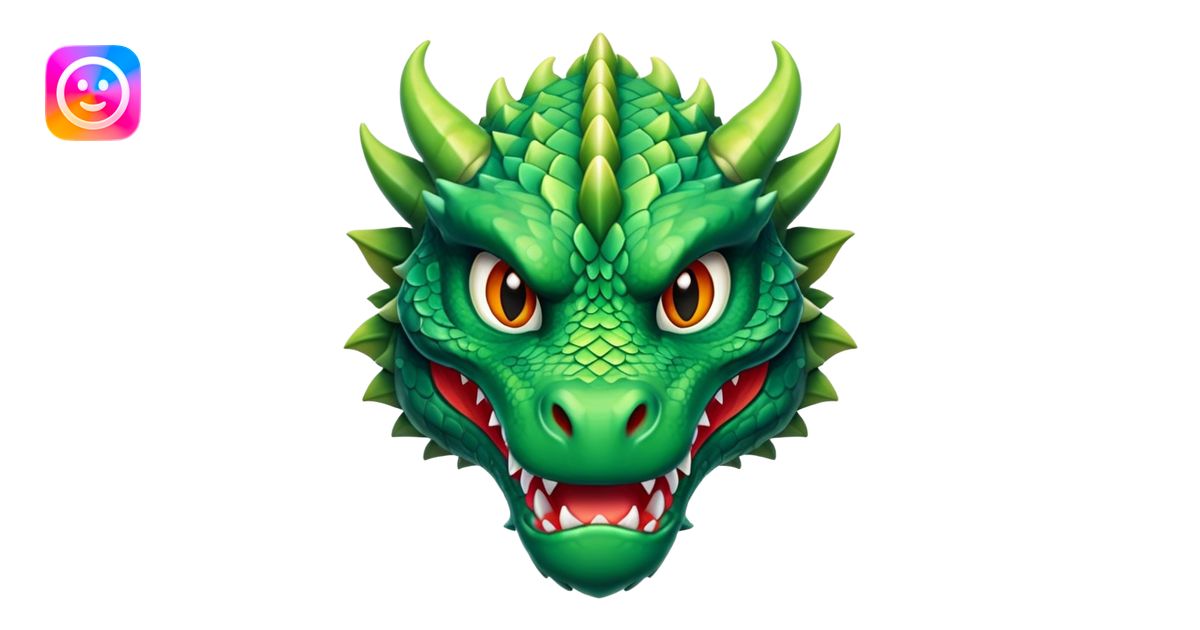 real dragon face emoji | AI Emoji Generator
