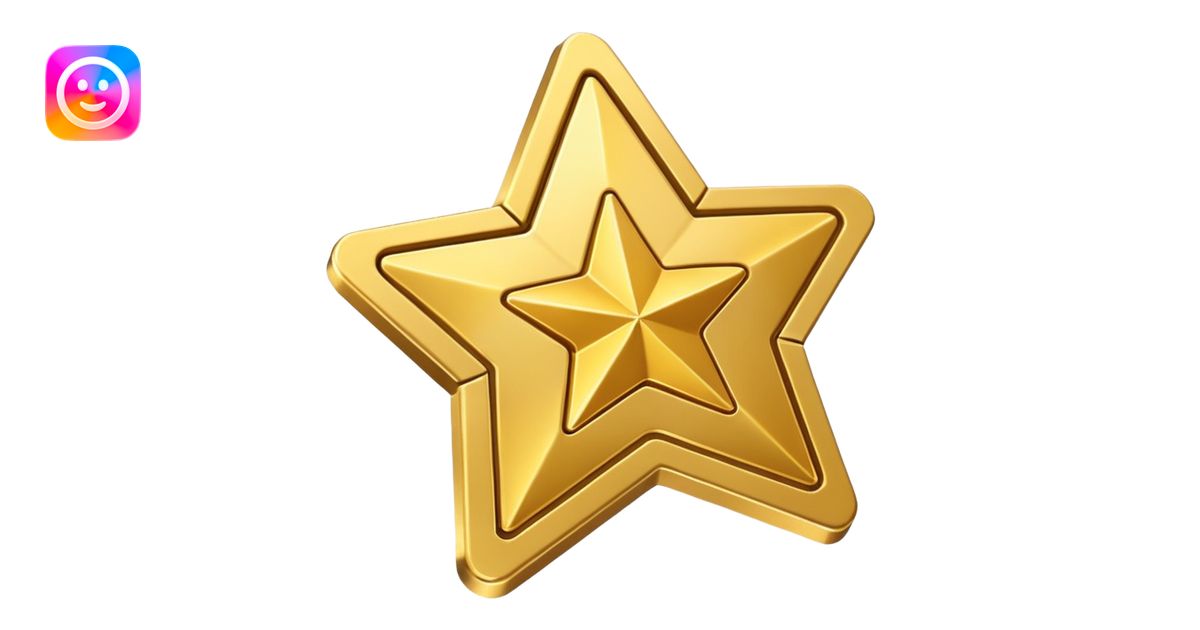 A cute 3D Stylized icon of Star Ticket Pass Iconfor game emoji | AI ...