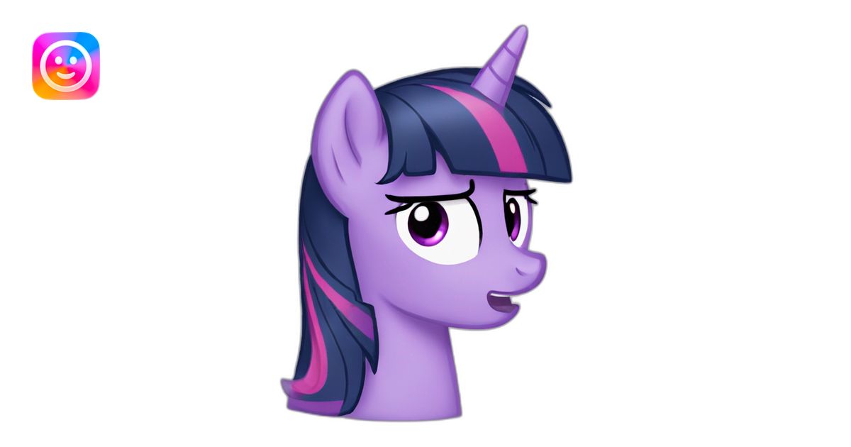 twilight sparkle grossed out emoji | AI Emoji Generator
