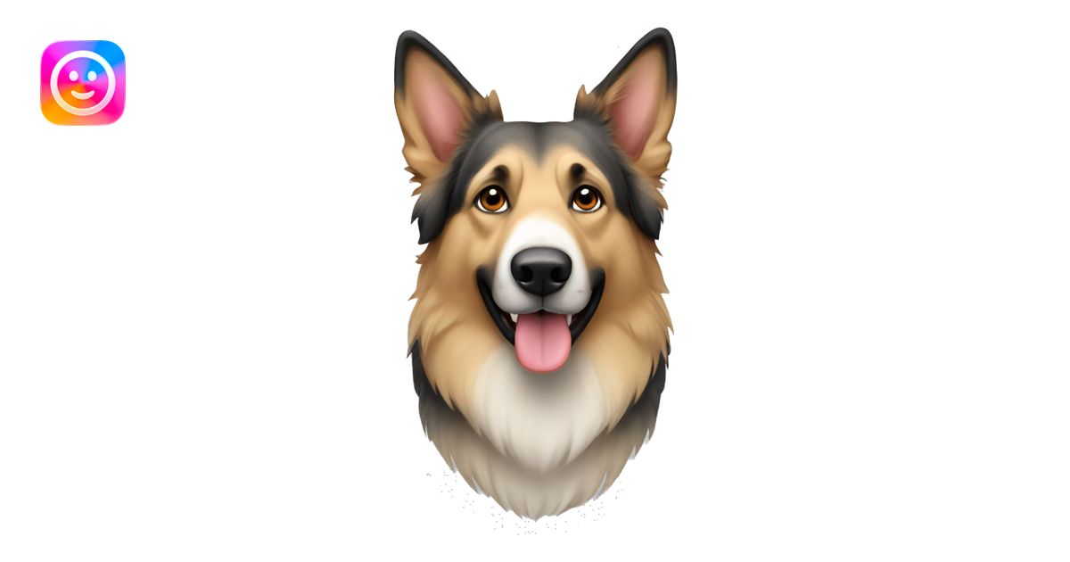 Swiss shepard emoji | AI Emoji Generator