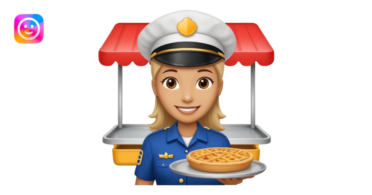 drive through restaurant employee emoji | AI Emoji Generator