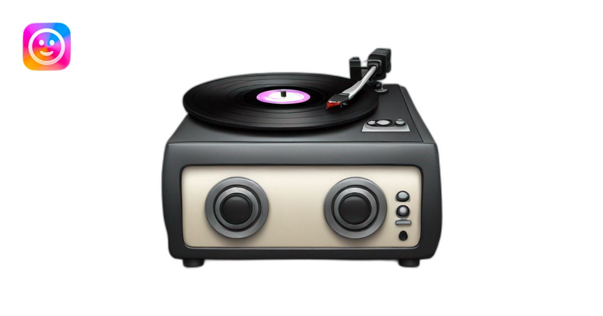 vinyl record player emoji | AI Emoji Generator