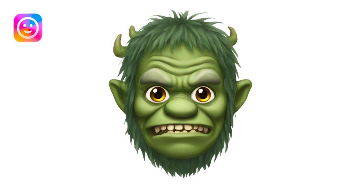 Ugly swamp troll emoji | AI Emoji Generator