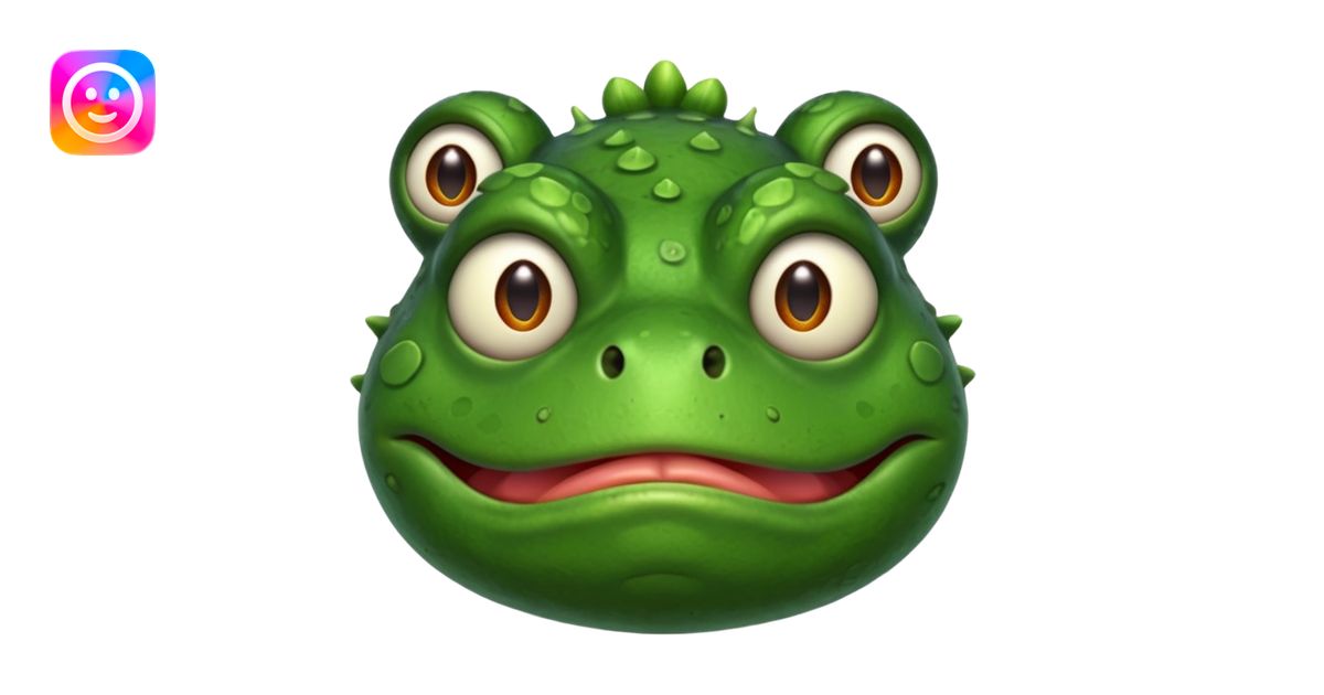 frog with troll face emoji | AI Emoji Generator