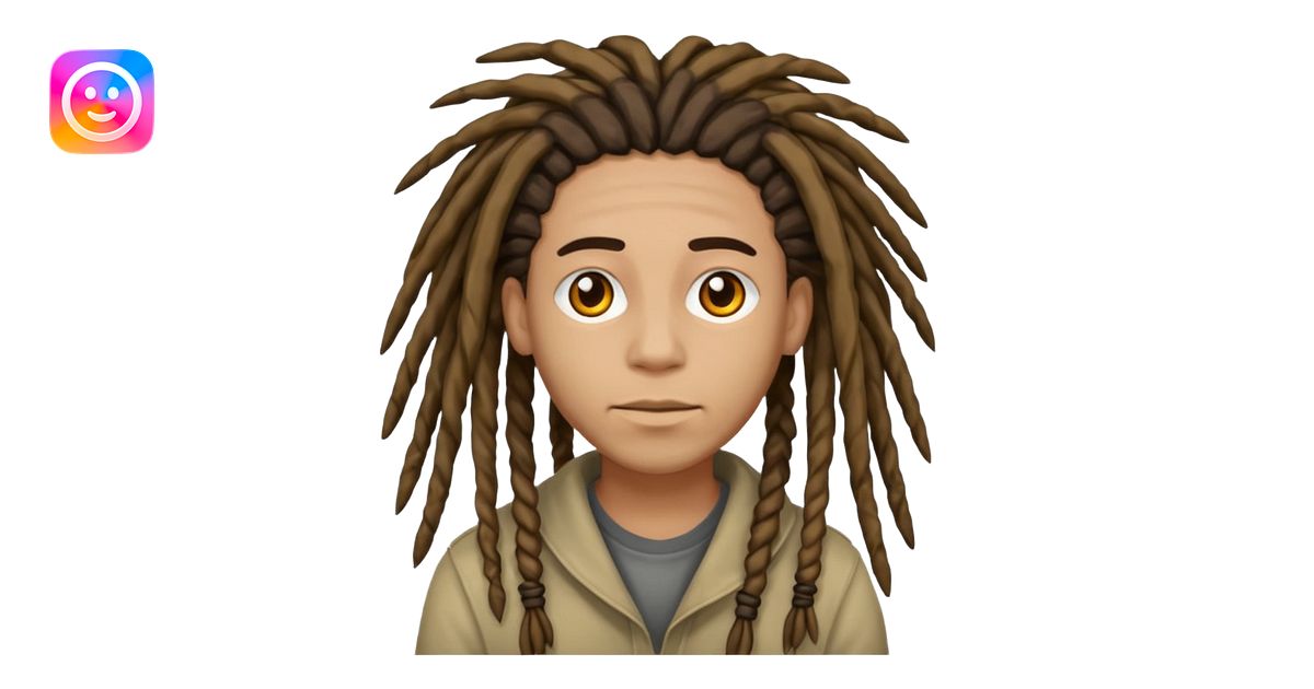 Dreads not smiling and mixed skin color emoji emoji | AI Emoji Generator