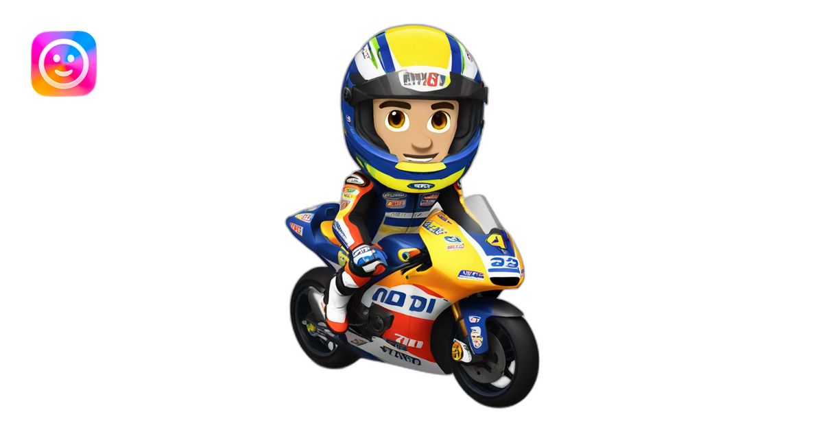 Pilote Motogp emoji | AI Emoji Generator