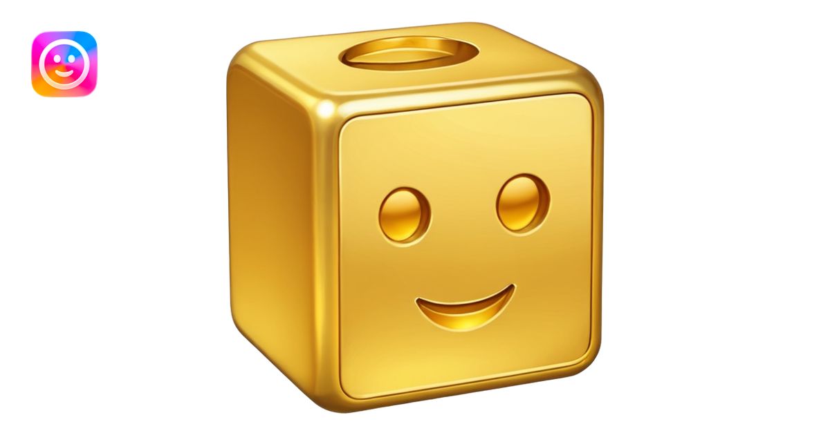 Gold block emoji | AI Emoji Generator