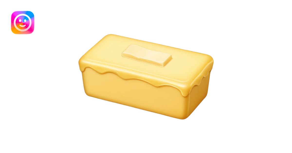 Create an image which says butter emoji | AI Emoji Generator