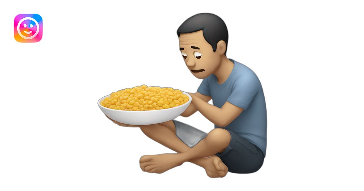 man starving emoji | AI Emoji Generator