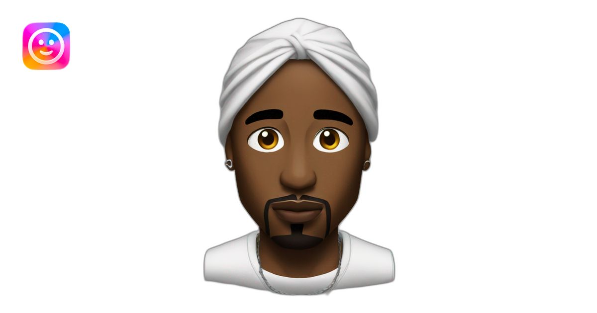 Tupac emoji | AI Emoji Generator
