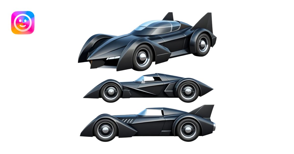 the animated series aerodynamic futuristic Batmobile loosely based on ...