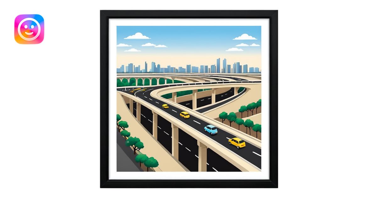 Mahipalpur Flyover delhi emoji | AI Emoji Generator