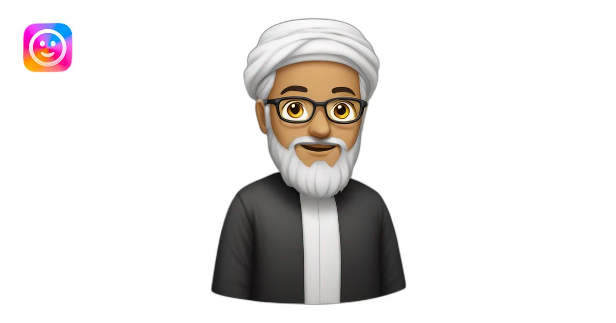 Islamic scholar emoji | AI Emoji Generator