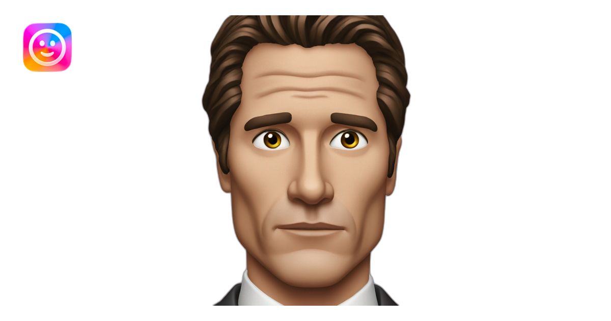 Patrick bateman, kisses, narrowed eyes emoji | AI Emoji Generator