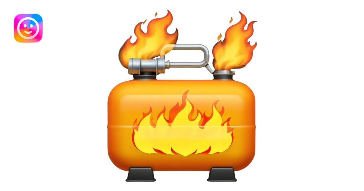 gas tank on fire emoji | AI Emoji Generator