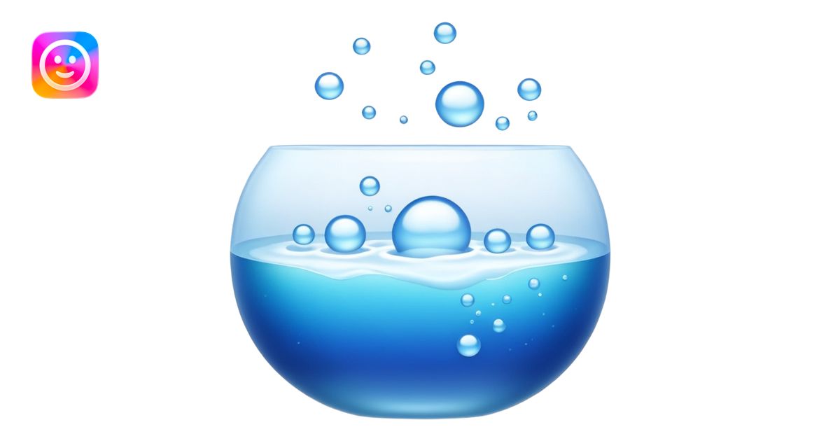 Boiling Water Bubbles emoji | AI Emoji Generator