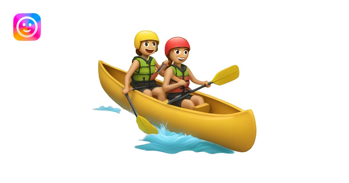 canoe rafting emoji | AI Emoji Generator