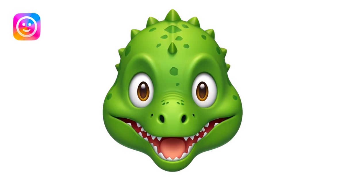Every reaction of a dinosaur faced emoji emoji | AI Emoji Generator